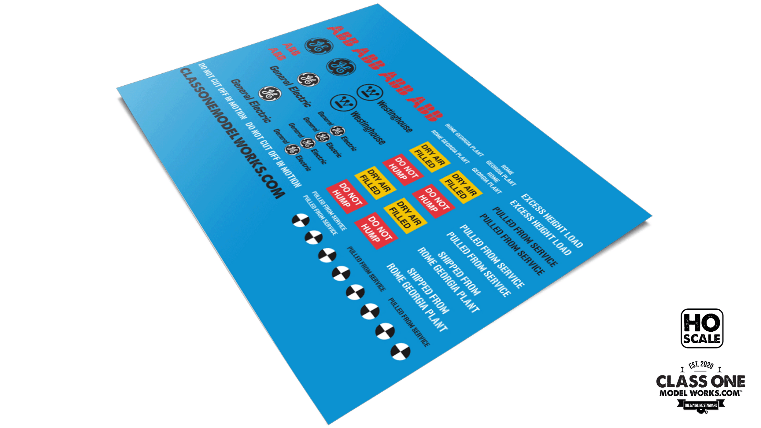 Transformer Decals — Class One Model Works
