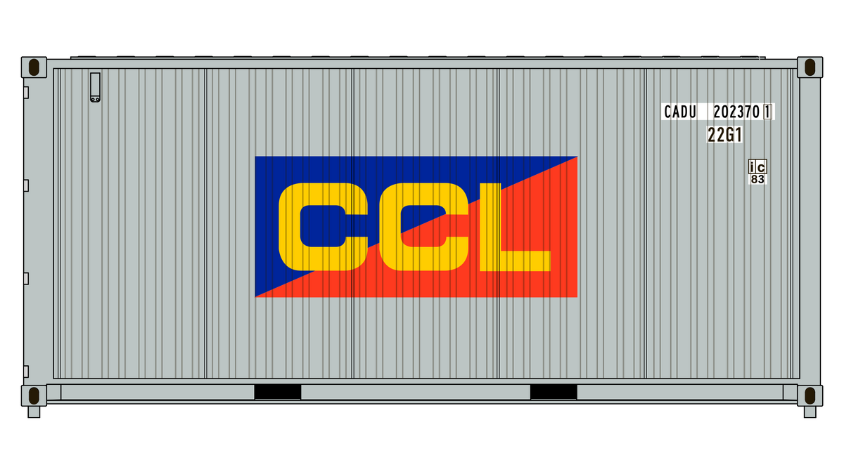 3-Pack CIMC 20' Corrugated Containers - Costa Container Lines — Class ...