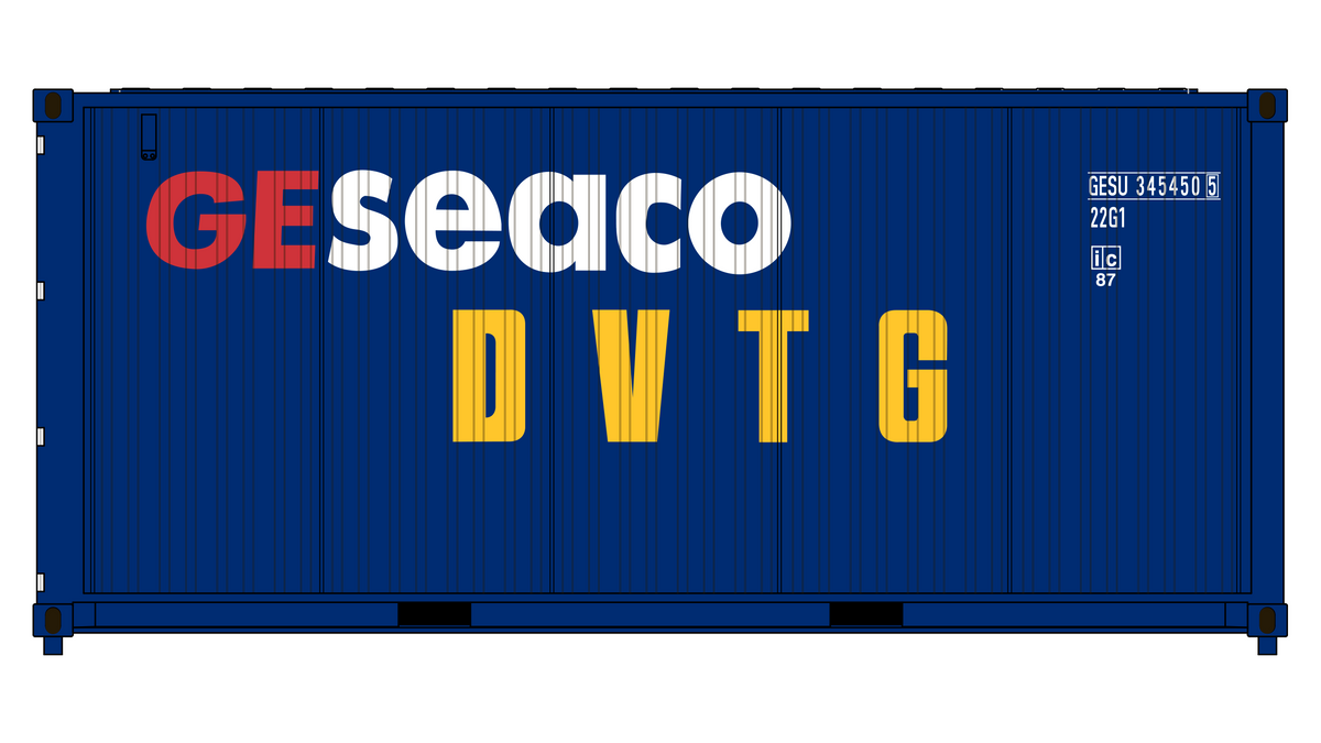 3-Pack CIMC 20' Corrugated Containers - GESeaCo — Class One Model Works