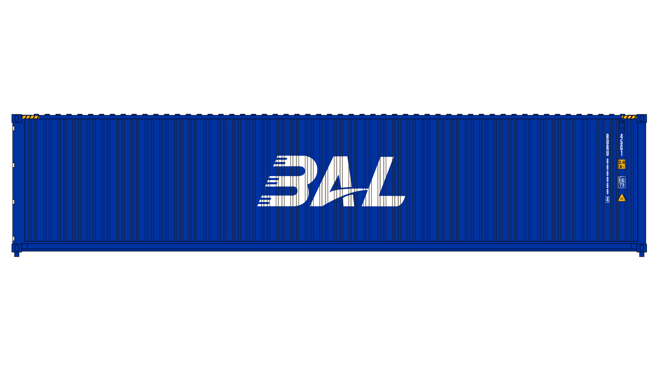 3-Pack CIMC 40' Corrugated Containers - BAL Container Line — Class One ...