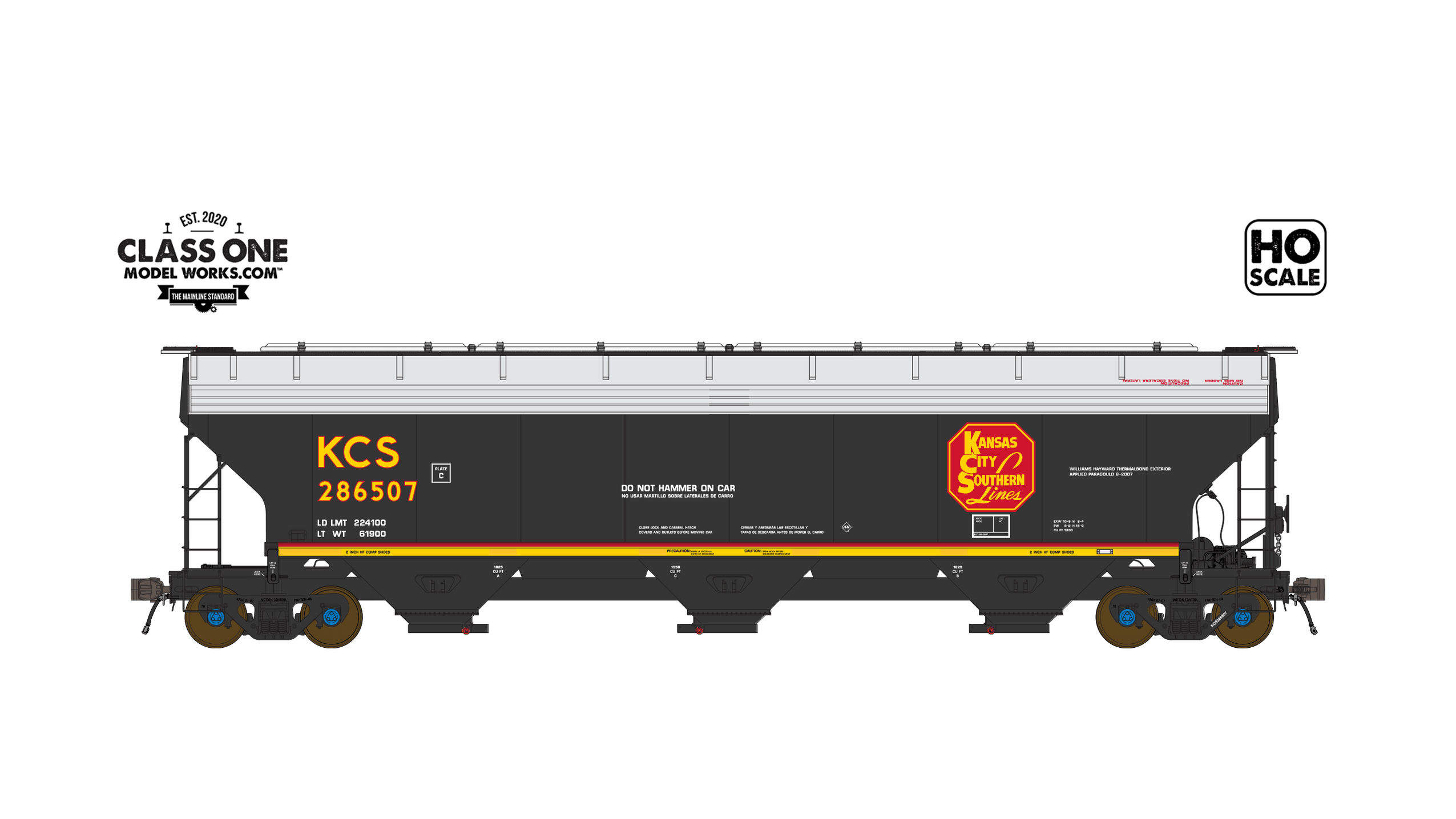ARI 5200 Hopper Car – Kansas City Southern — Class One Model Works