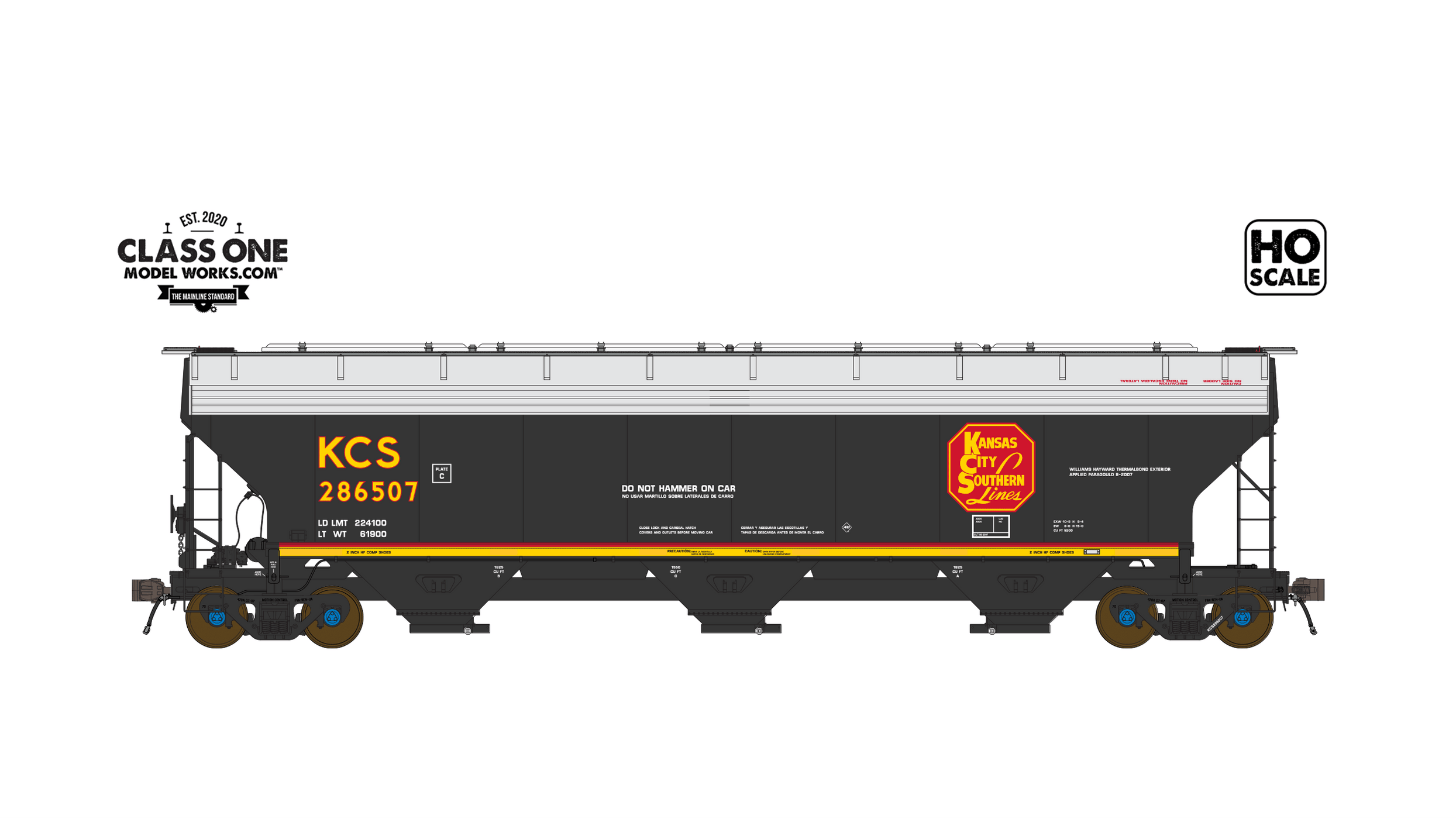 ARI 5200 Hopper Car – Kansas City Southern — Class One Model Works