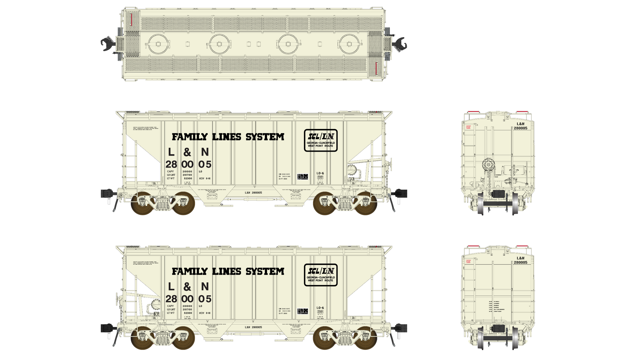 Hopper Cars — Class One Model Works