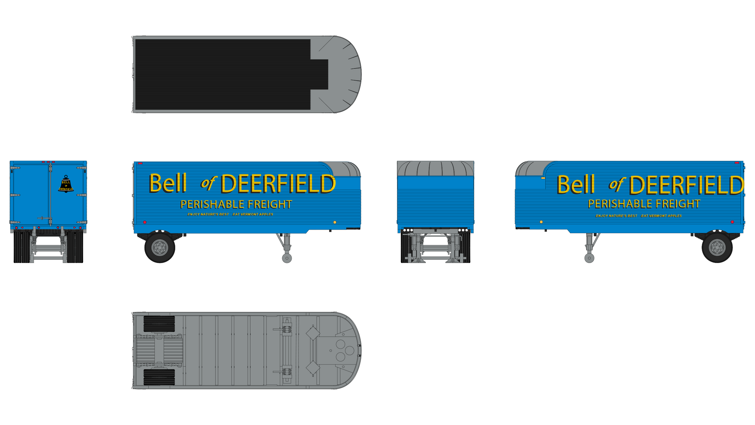 Fruehauf 26' Trailer - Bell of Deerfield — Class One Model Works