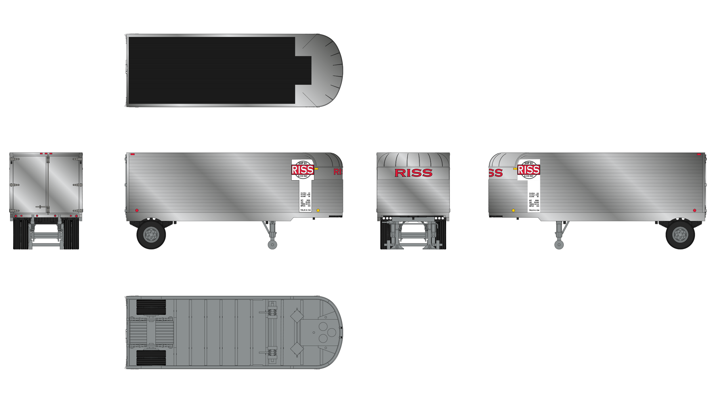 Fruehauf 26' Trailer - Riss & Company — Class One Model Works