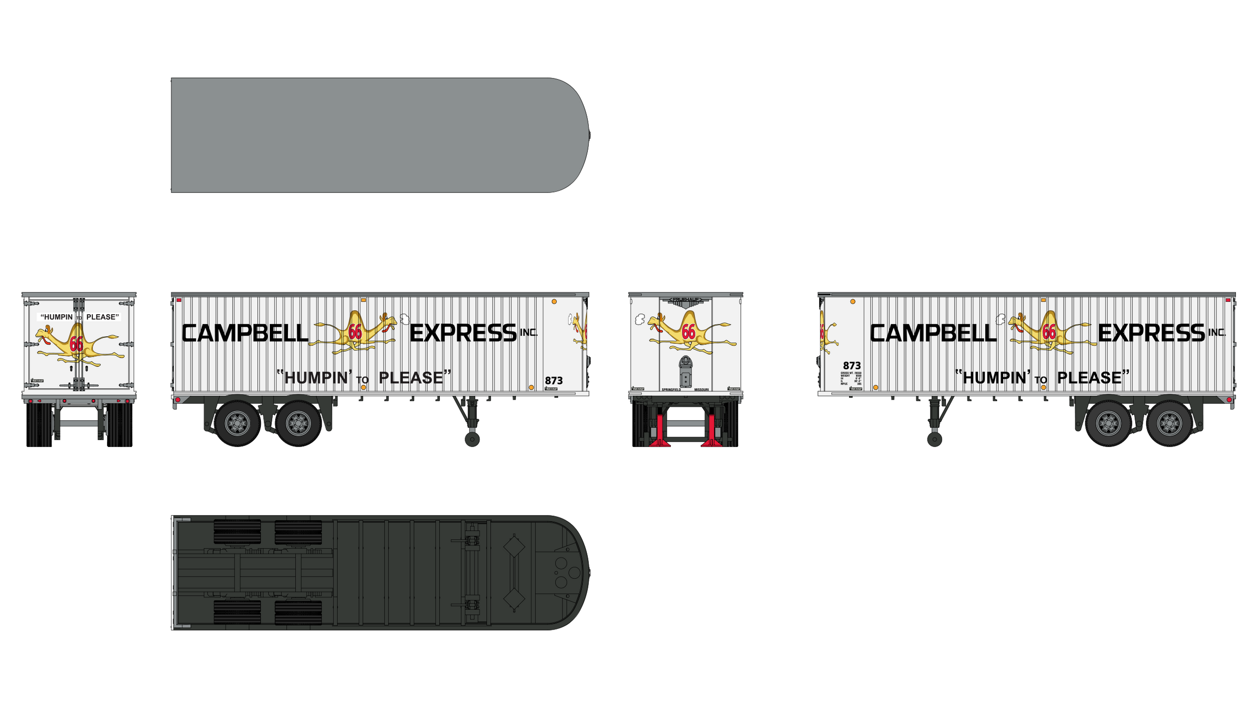 Fruehauf 31' Trailer - Campbell 66 Express — Class One Model Works