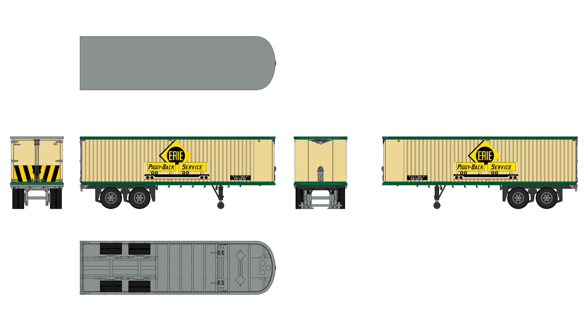 Fruehauf 31' Trailer - Erie — Class One Model Works