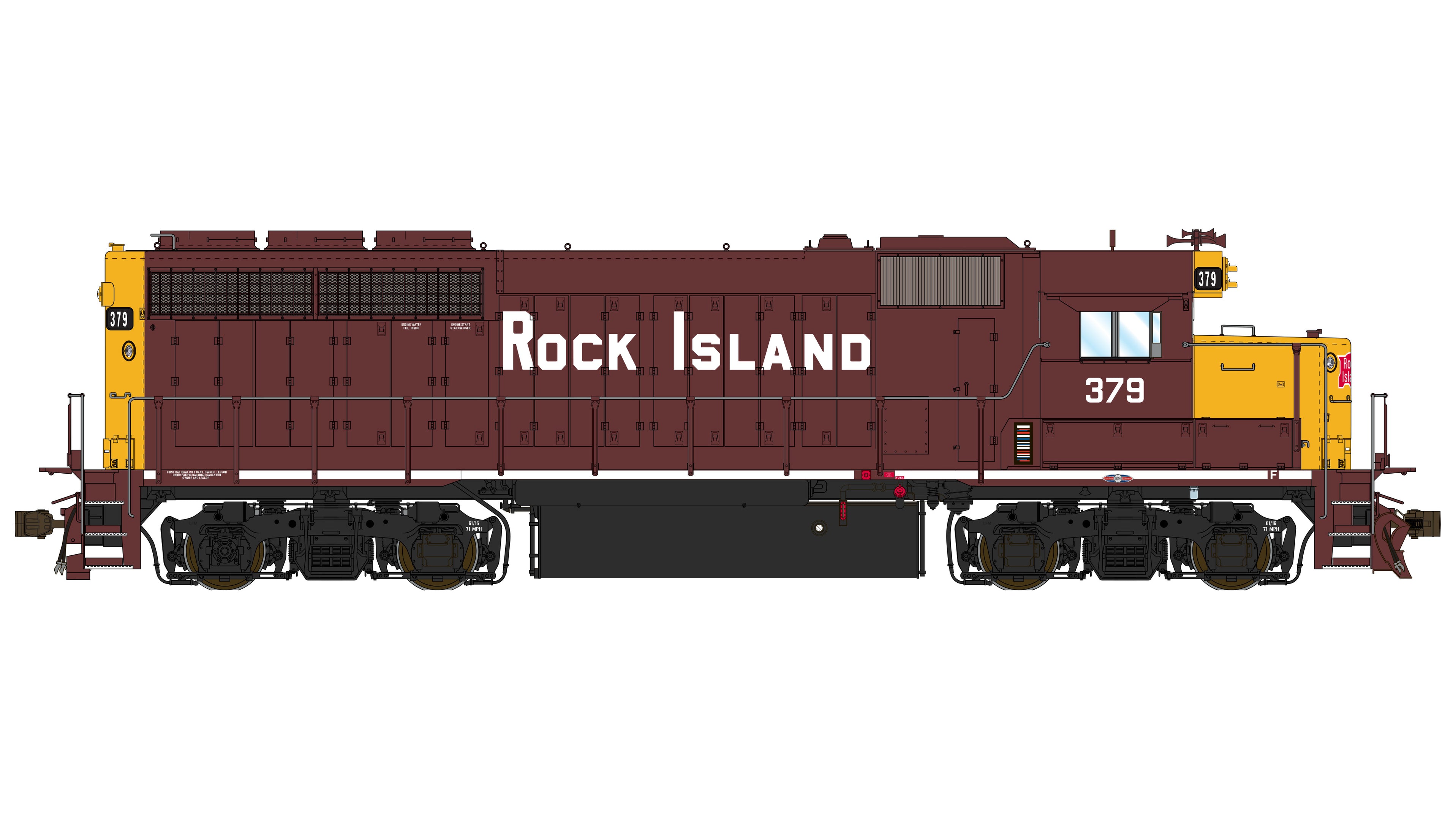 EMD GP40 1A3 - Rock Island 379 — Class One Model Works