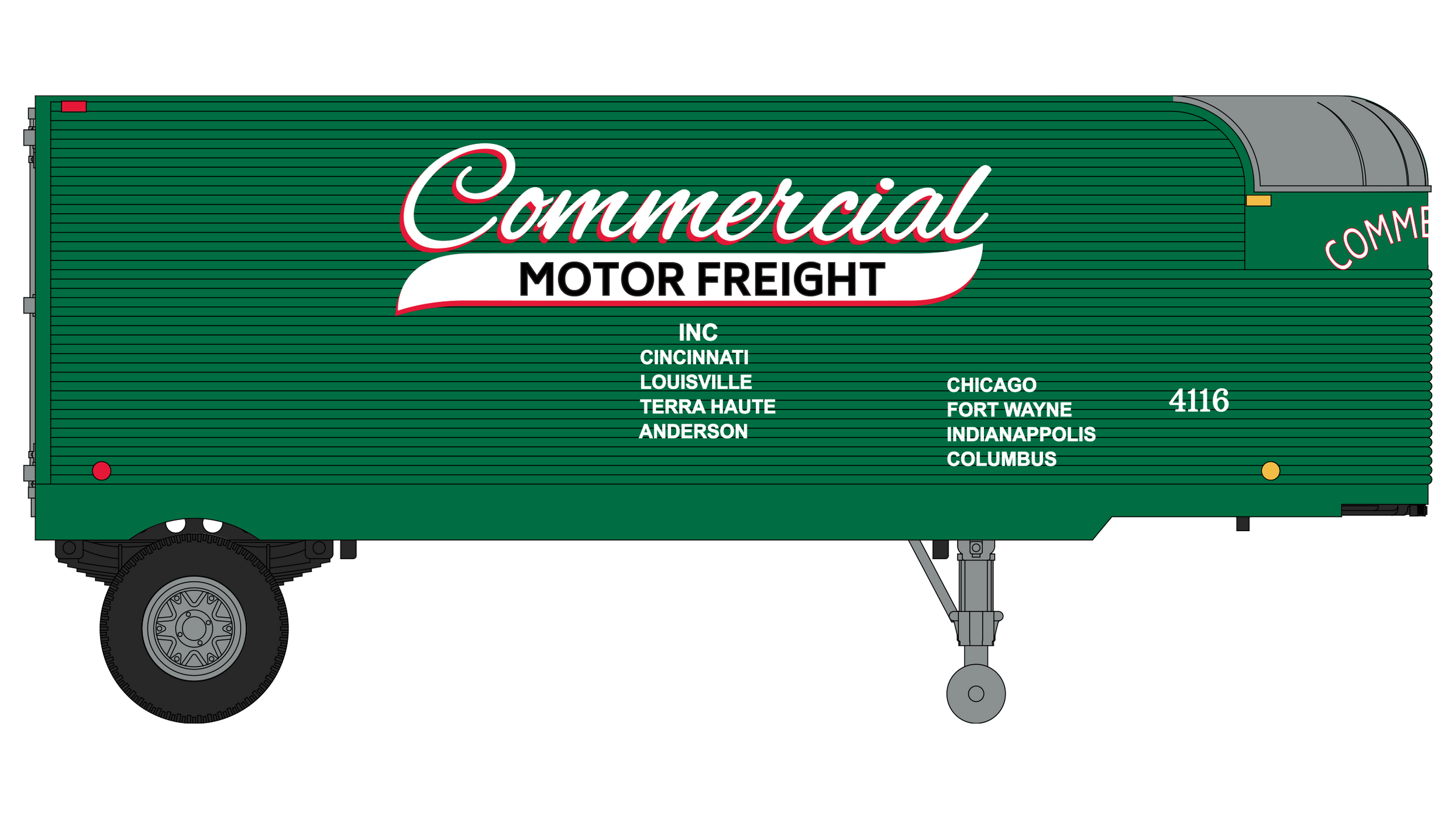 Fruehauf 26' Trailer - Commercial Motor Freight — Class One Model Works