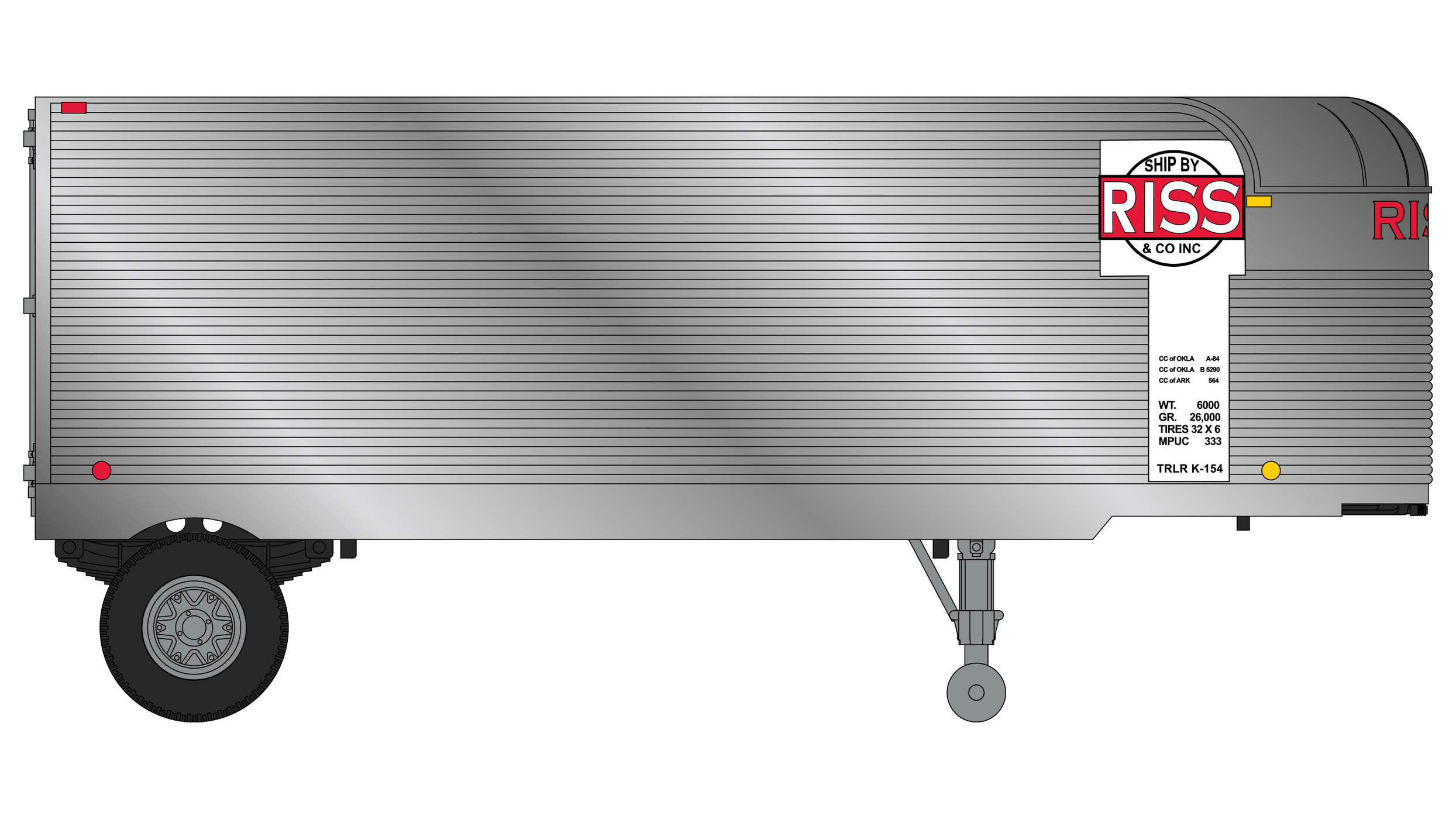 Fruehauf 26' Trailer - Riss & Company — Class One Model Works