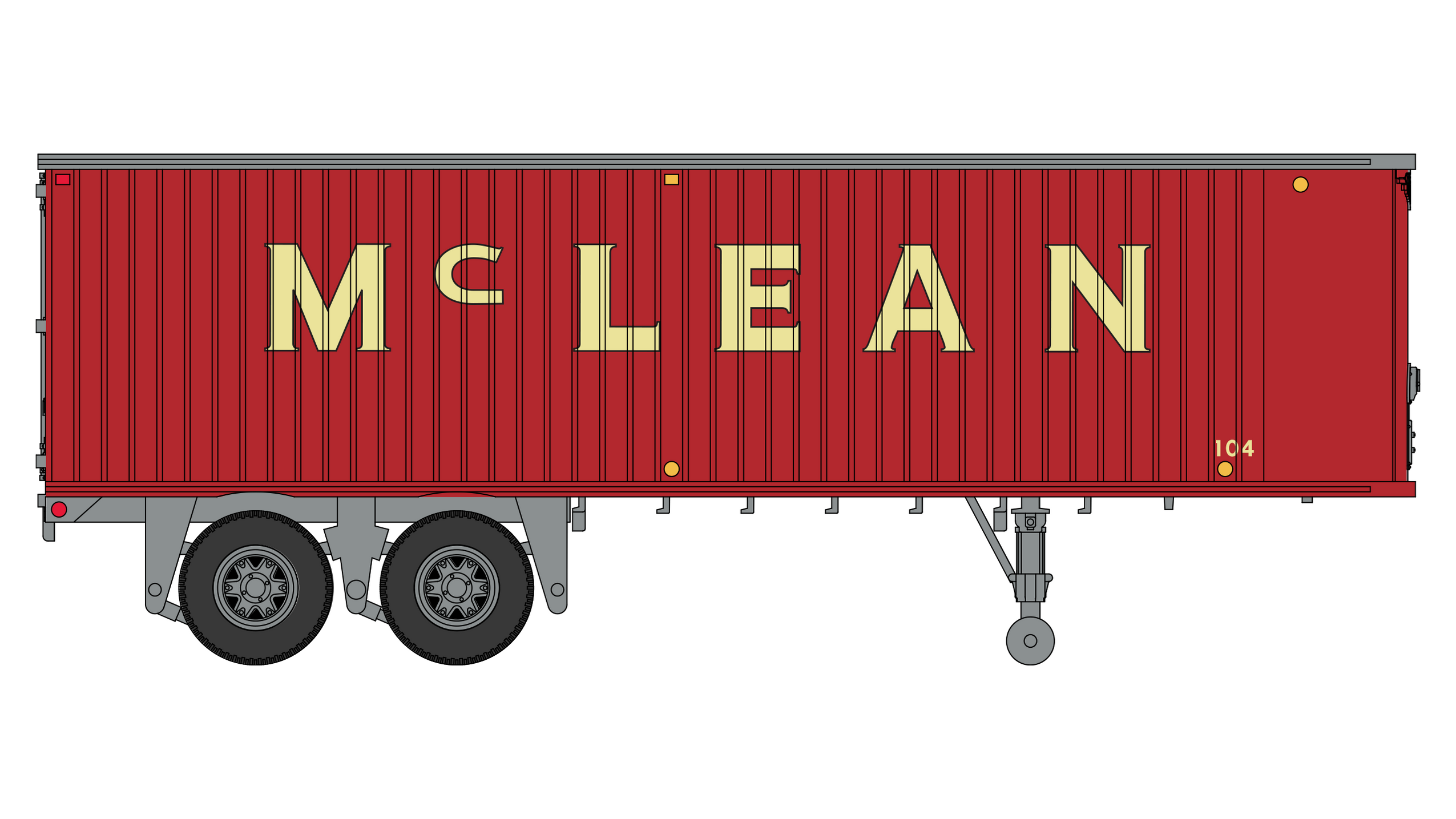 Fruehauf 31' Trailer - McLean Trucking — Class One Model Works