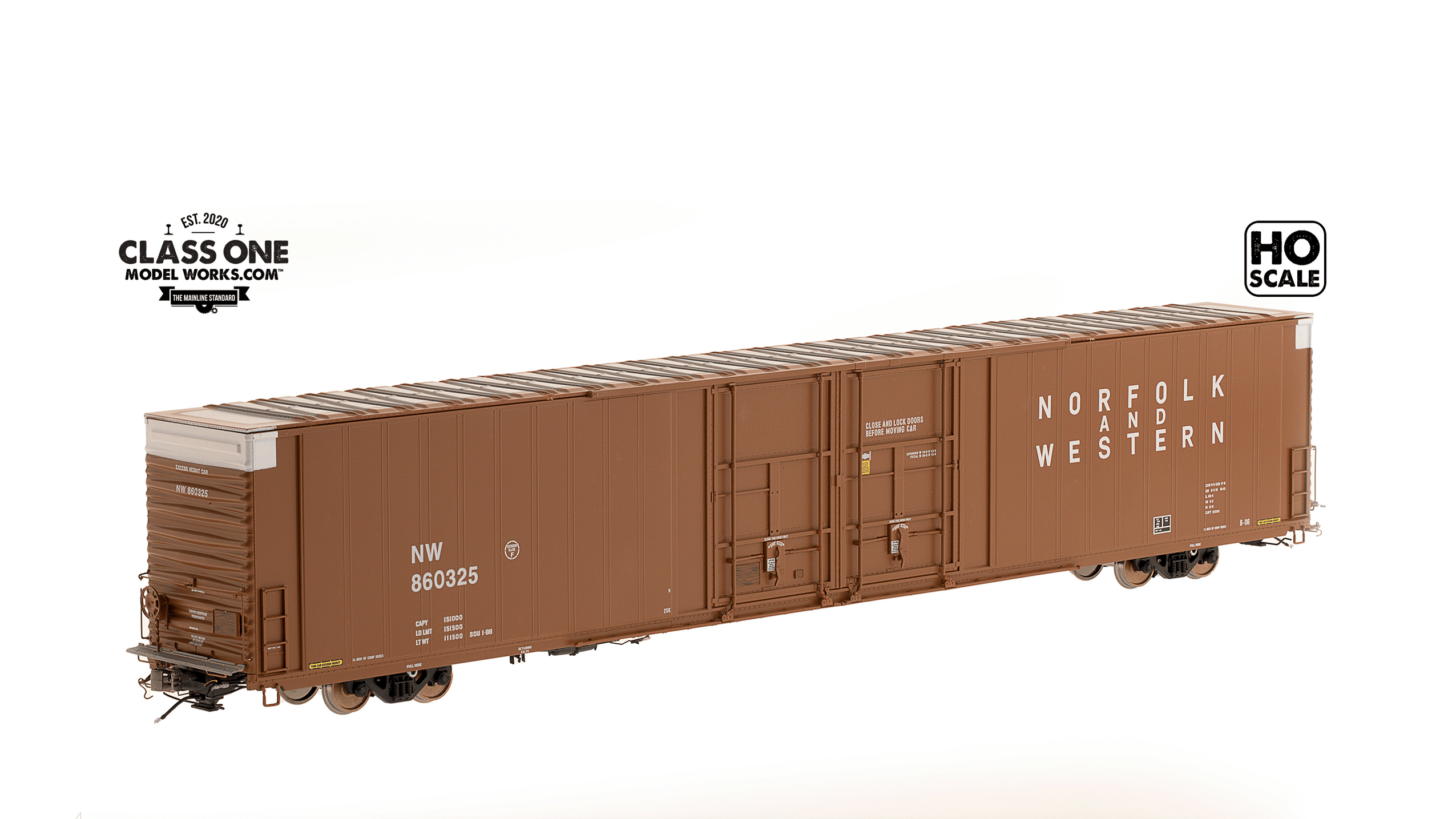 THRALL 86' HIGHCUBE BOXCAR - 4 DOOR - NORFOLK & WESTERN - RUN 2 — Class ...