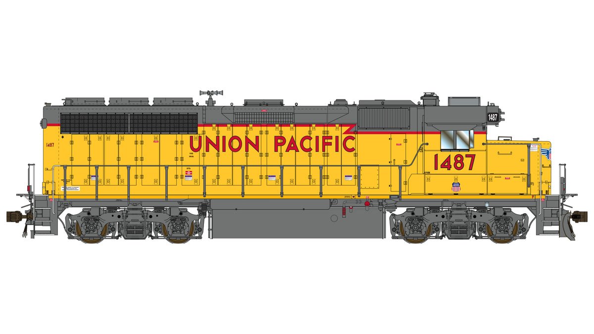 EMD GP40N 1A3 - Union Pacific 1487 — Class One Model Works