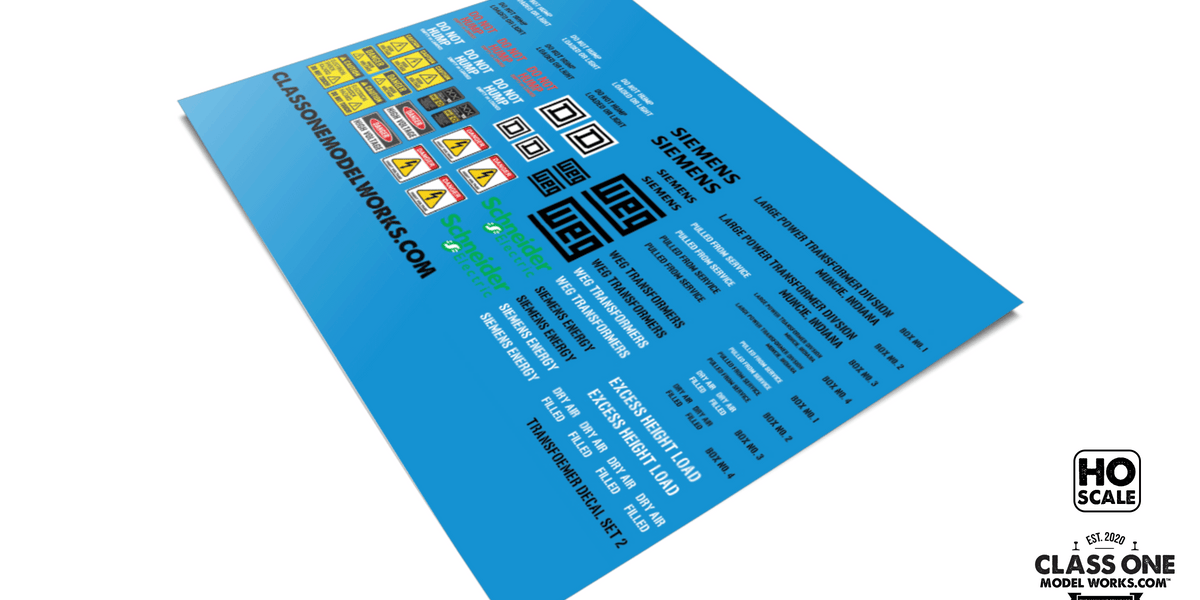 Transformer Decals II — Class One Model Works