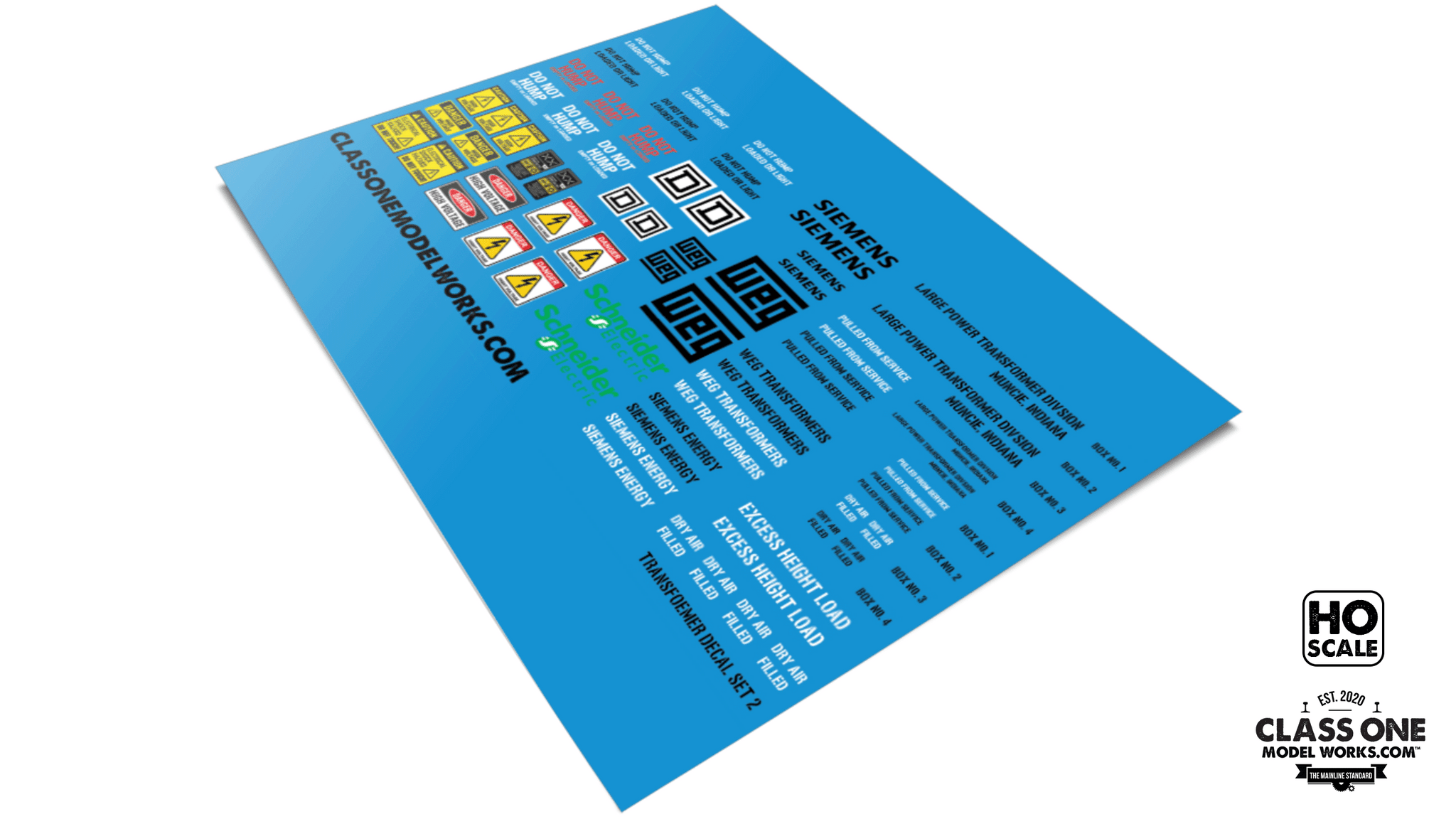 Decals — Class One Model Works